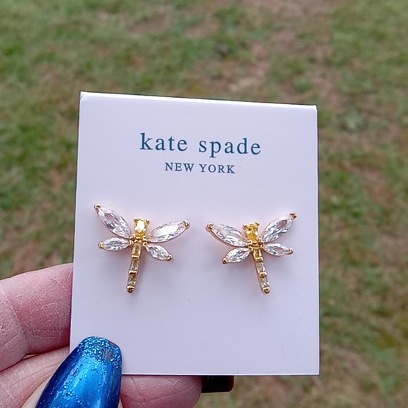 kate spade | Jewelry | Kate Spade Dragon Fly Earrings Nwt | Poshmark